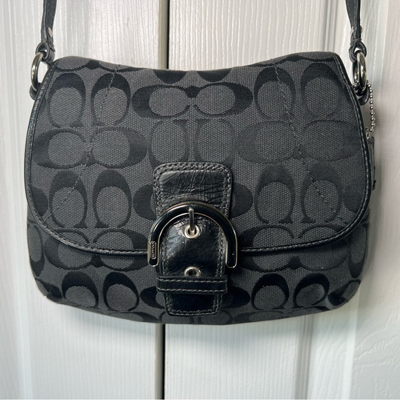 Coach | Bags | Coach Small Crossbody Logo Bag Black | Poshmark